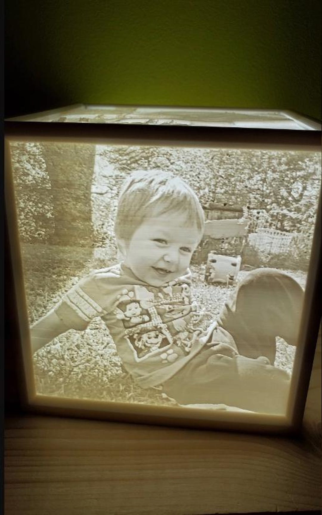 Custom 4 Photo Light Box Lithophane Lamp Personalized LED 4x4 - Etsy