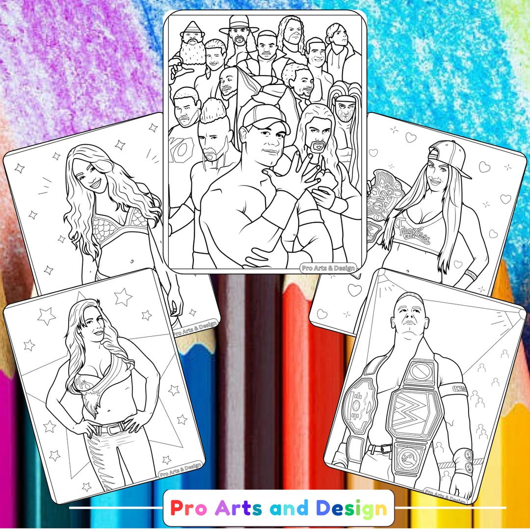 Ultimate WWE Coloring Adventure Book, Unleash Your Creativity Your ...