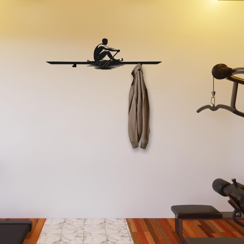 Metal Rowing Wall Hook: Sport Themed Coat Rack - Etsy