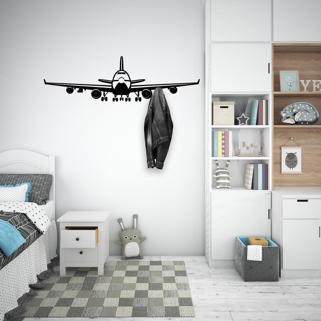 Airplane Wall Hook, Airplane Coat Rack,metal Plane Wall Sign, Modern ...