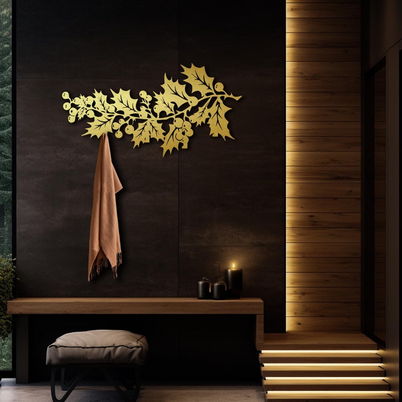 Coquina Tree Branch Coat Rack, Christmas Decoration, Entryway Organizer ...