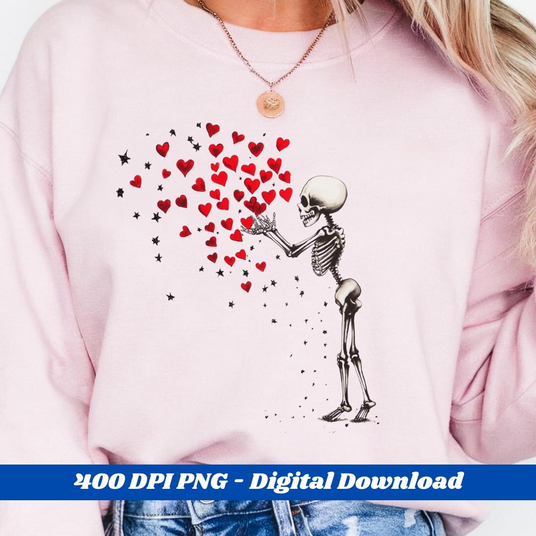 Valentines Day Skeleton PNG - Funny Skeleton Valentine Design, Love ...