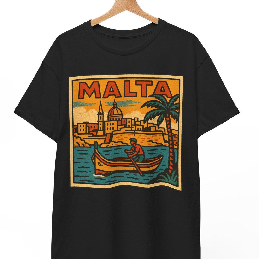 Malta Retro Comic T-shirt: Vintage Mediterranean Pop Art Tee - Etsy