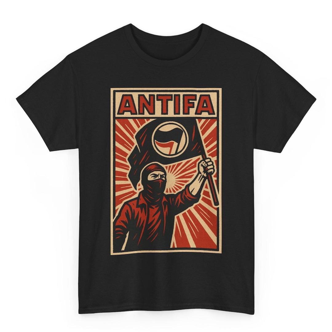 Antifa T Shirt Unisex | Soviet Style Propaganda Graphic Tee | Retro ...