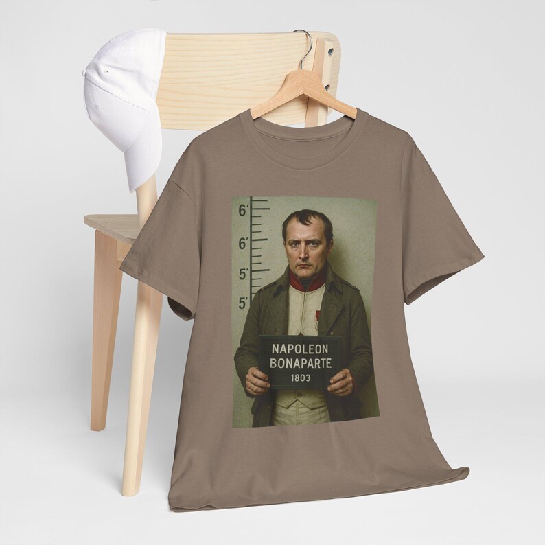 Napoleon Bonaparte Mugshot T-shirt: Retro French History Tee - Etsy