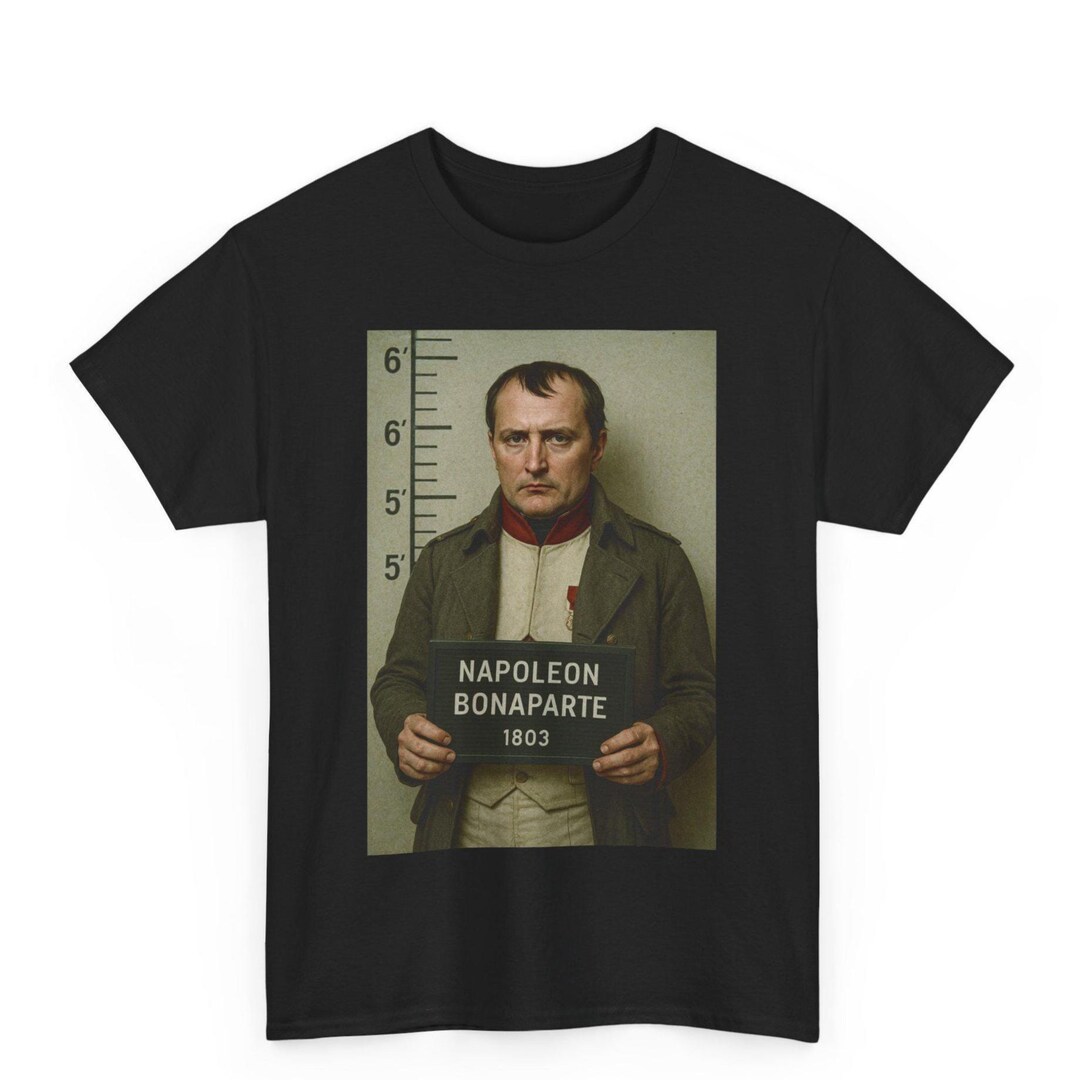 Napoleon Bonaparte Mugshot T-shirt: Retro French History Tee - Etsy