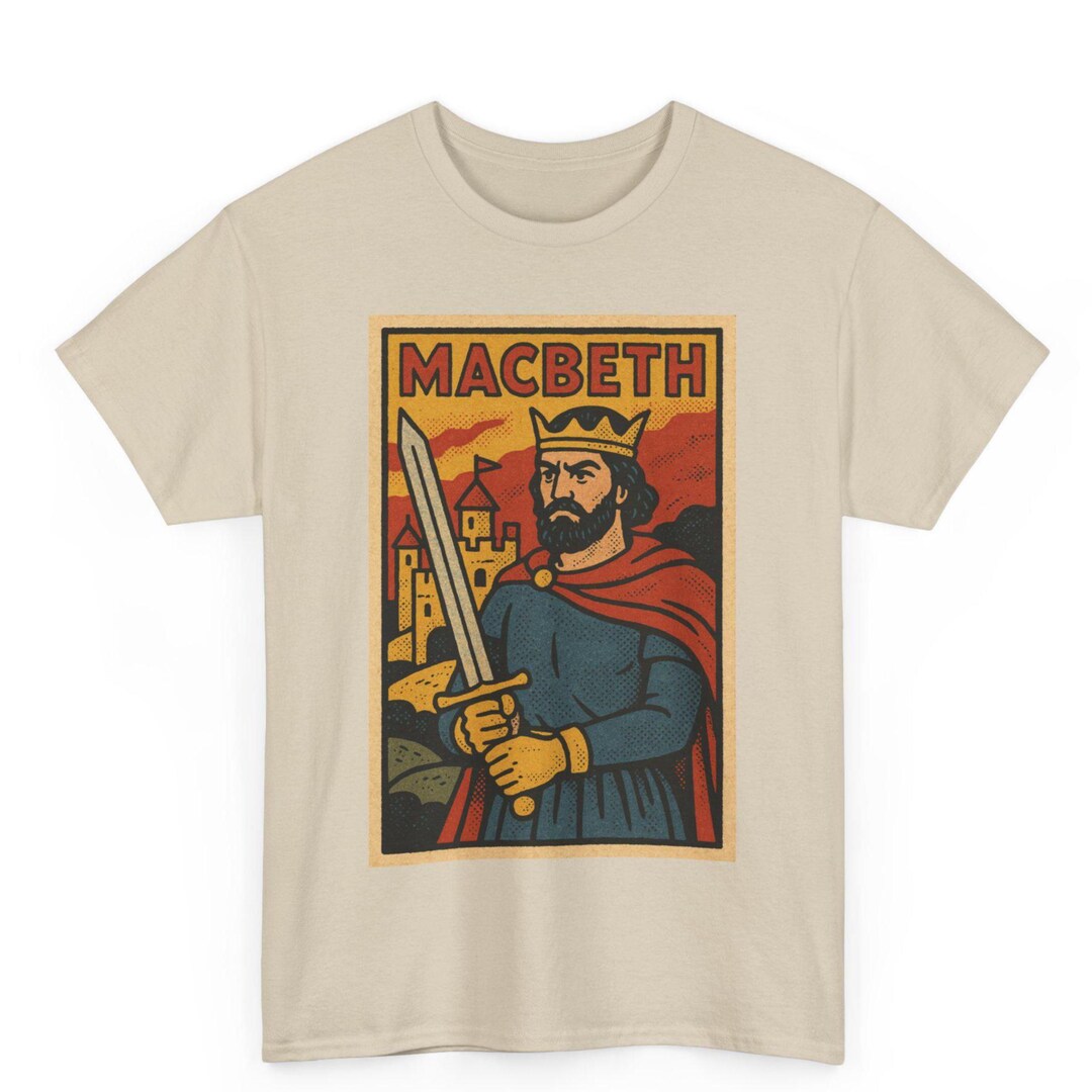 Macbeth T-shirt: Retro Comic Style Shakespeare Tee, Literary Horror - Etsy