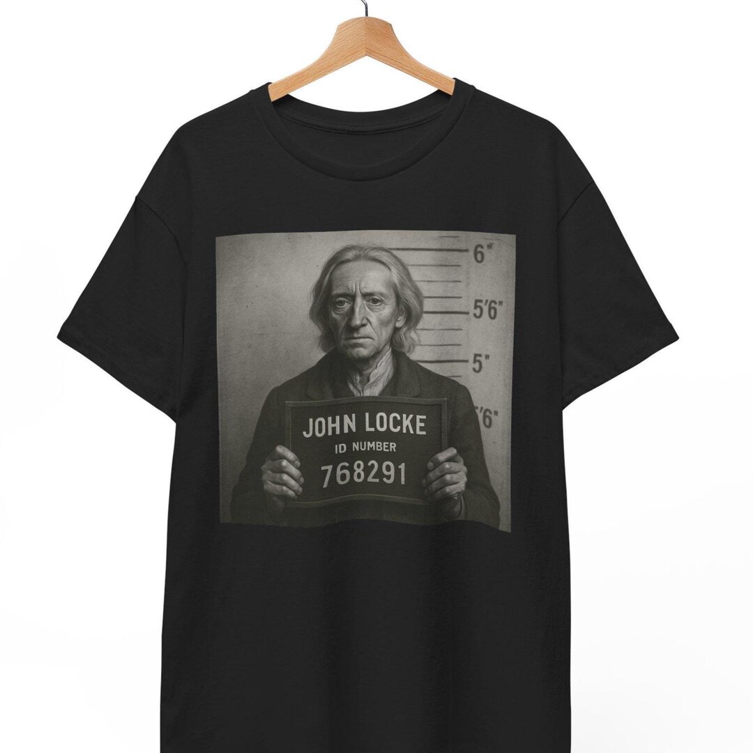 John Locke Mugshot T-shirt: Funny Philosophy Meme Tee - Etsy