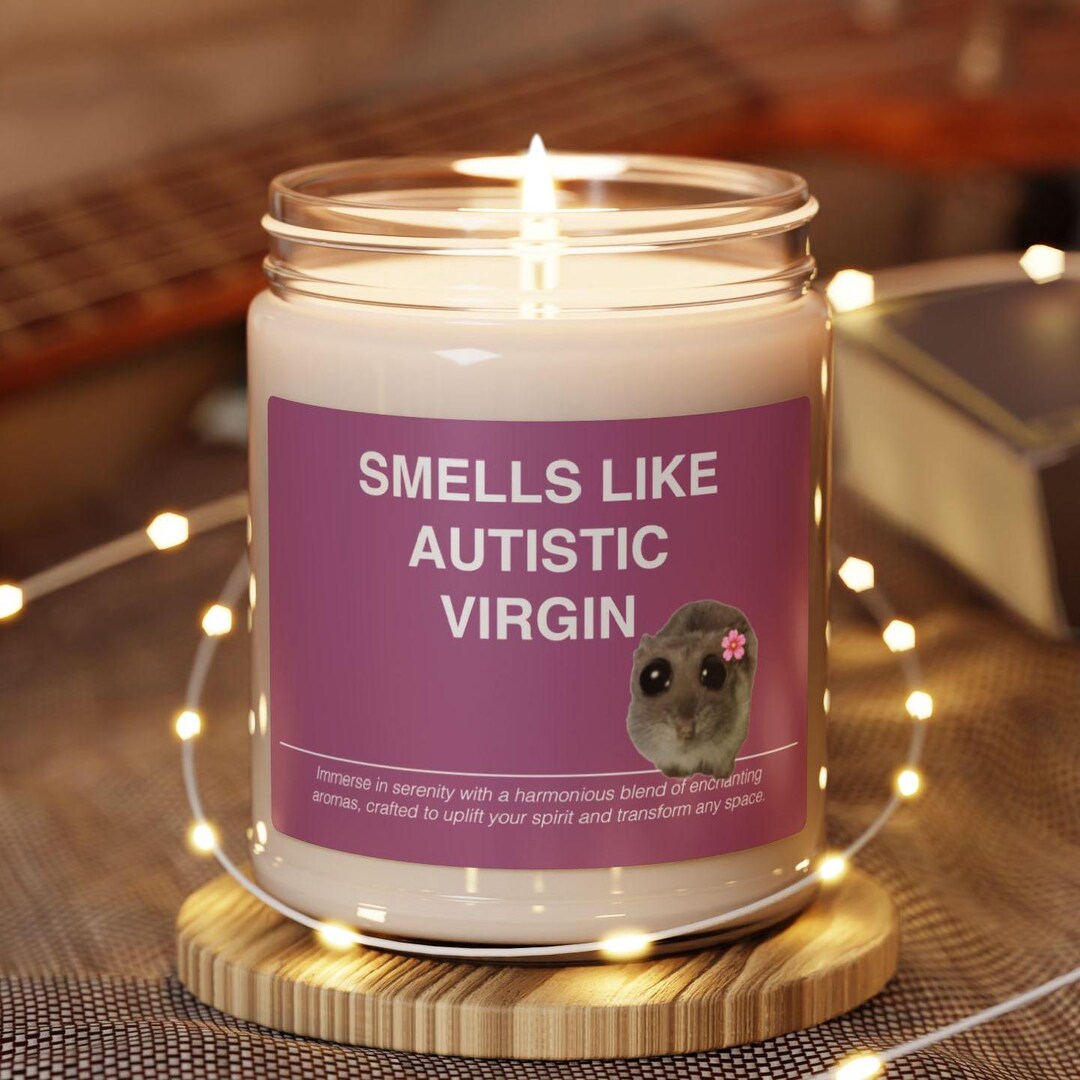 Funny 'smells Like Autisctic Virgin' Scented Soy Candle - 9oz Jar - Etsy