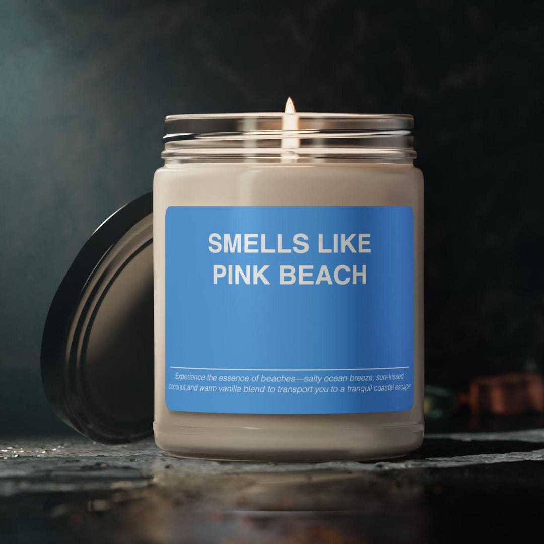 Pink Beach Indonesia Candle Gift Smells Like Pink Beach Candle Souvenir ...