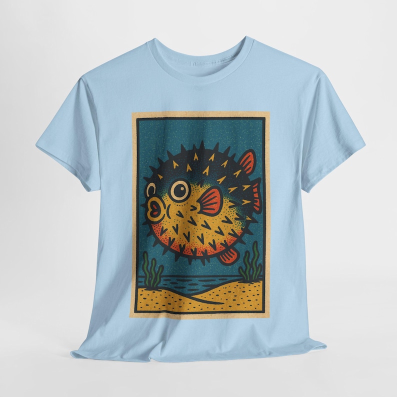 Pufferfish T-shirt: Retro Comic Funny Meme Unisex Tee - Etsy