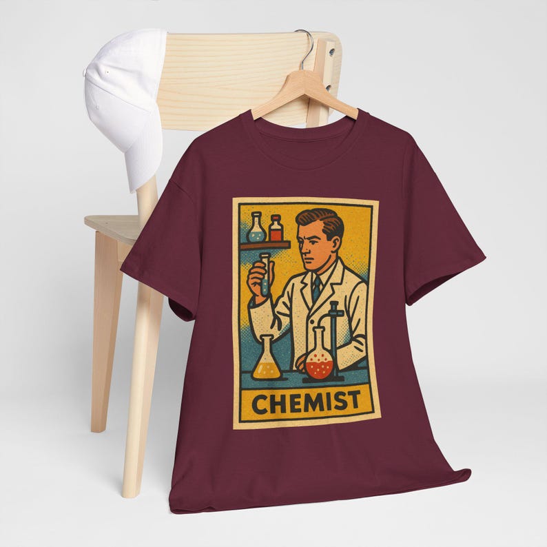Chemist T Shirt Unisex | Retro Comic Style Science Lab Tee | Vintage ...