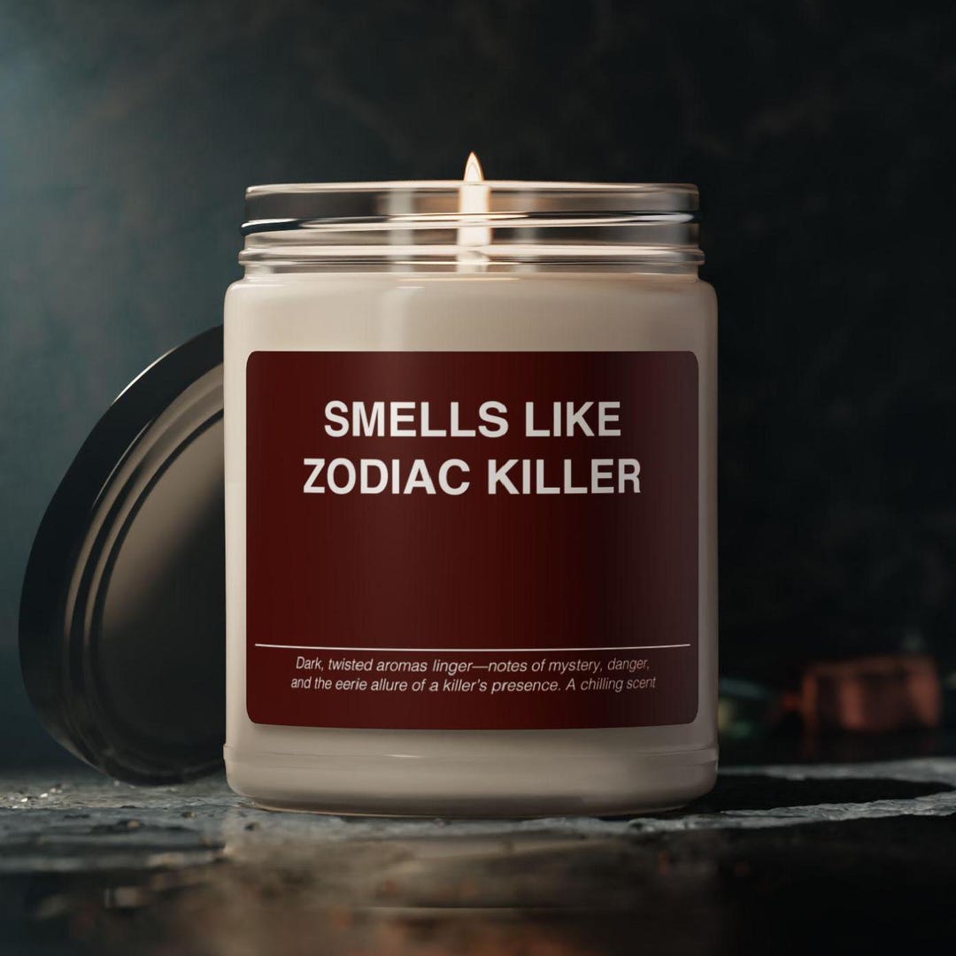 Zodiac Killer Candle Gift Smells Like Zodiac Killer Serial Killer True ...