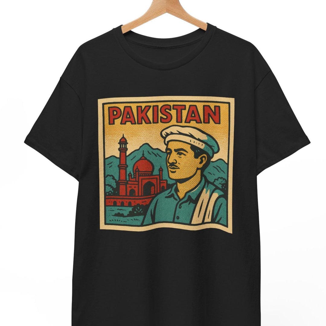 Pakistan Retro Comic T-shirt: Vintage Graphic Tee - Etsy