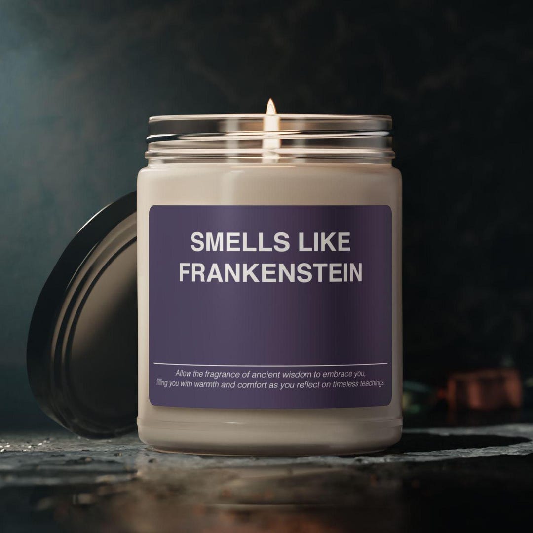 Frankenstein Candle: Scented Soy Wax, Halloween Horror Gift - Etsy