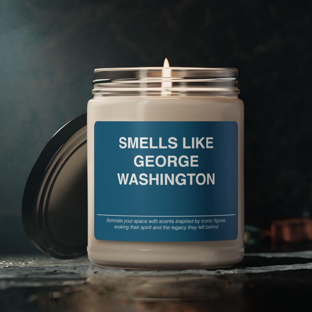 George Washington Candle: Scented Soy Wax Candle - 9oz Jar - Etsy