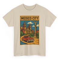 Mexico City Comfort Colors® Tee Shirt, Mexico Doodles Landmarks Unisex ...