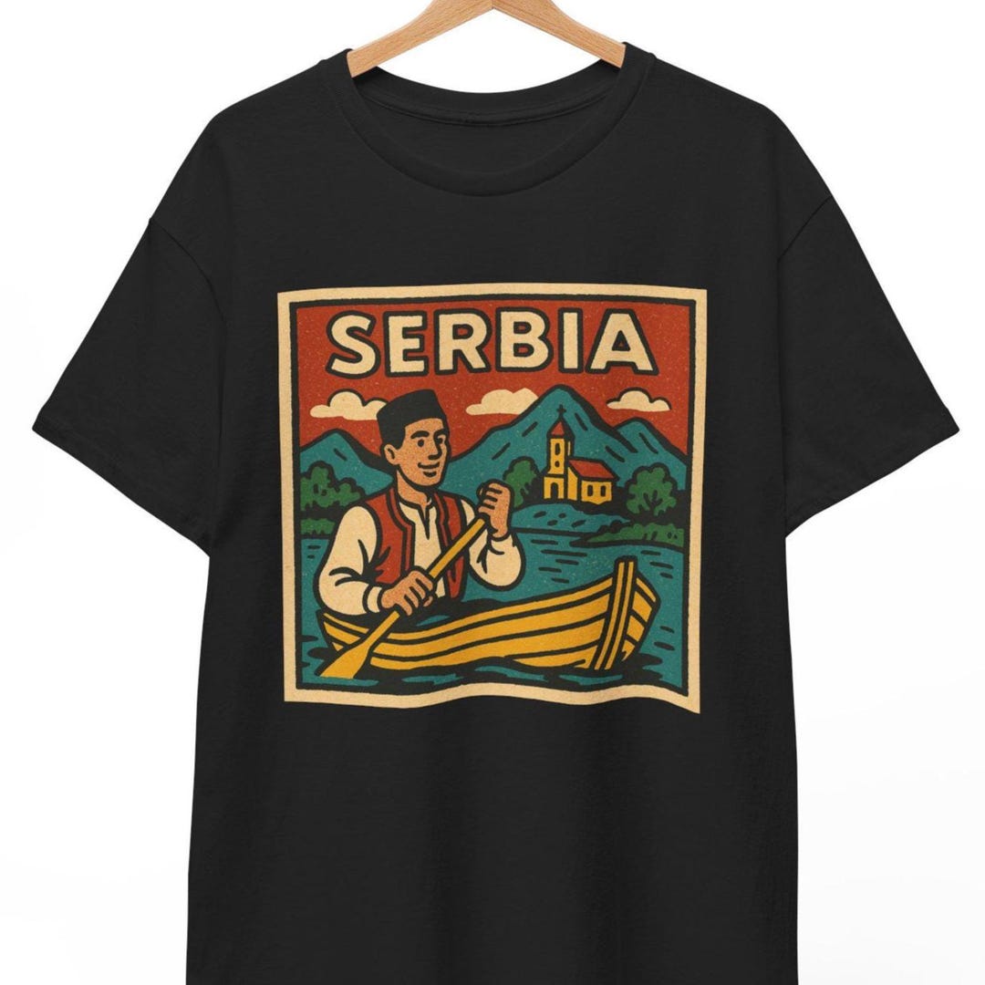 Serbia Retro Comic T-shirt: Vintage Serbian Pride Graphic Tee - Etsy