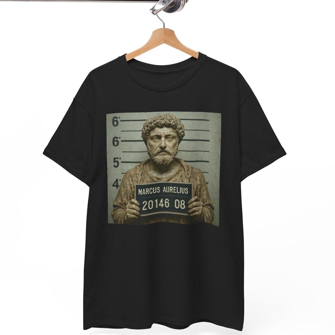 Marcus Aurelius Mugshot Meme Funny Unisex T-shirt, Stoic Philosophy ...