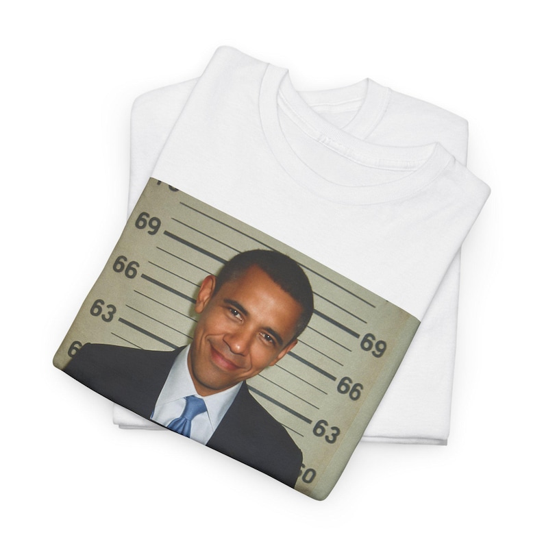 Barack Obama Mugshot T-shirt: Funny Political Meme Tee - Etsy