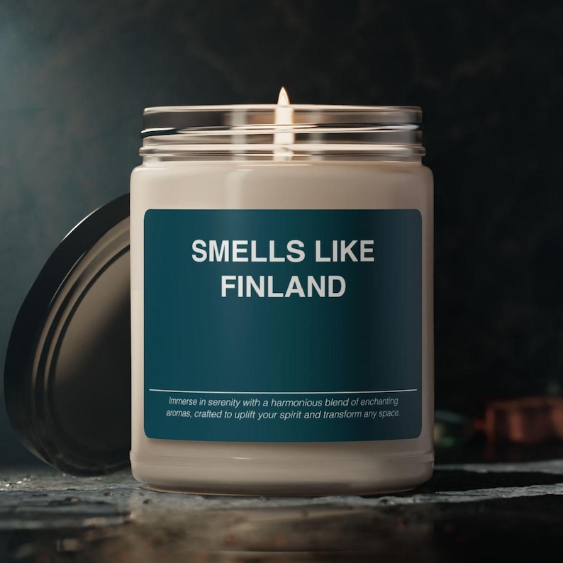Finland Scented Candle: Europe Travel Souvenir, Soy Wax Candle - Etsy