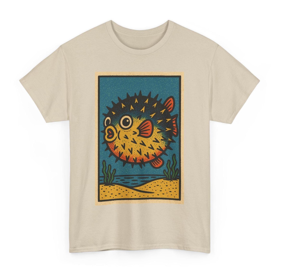 Pufferfish T-shirt: Retro Comic Funny Meme Unisex Tee - Etsy