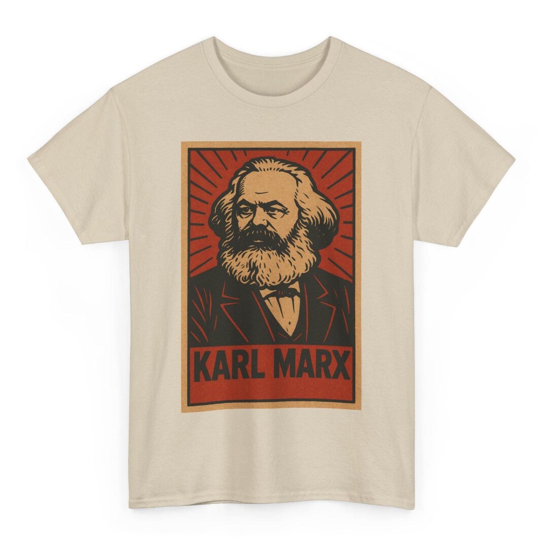 Karl Marx T Shirt Unisex | Soviet Style Propaganda Graphic Tee ...
