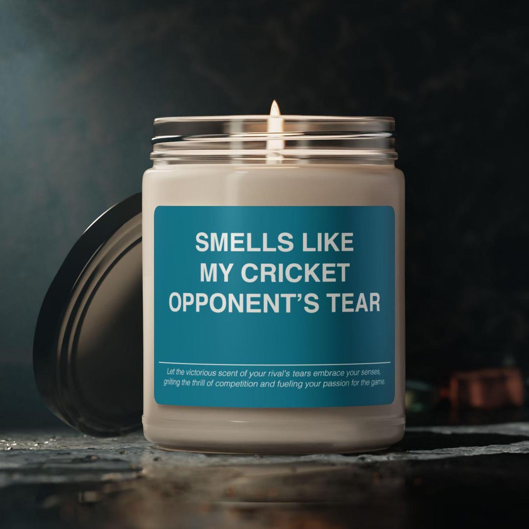 Funny Cricket Player Gift: 'smells Like My Opponent's Tears' Soy Wax ...