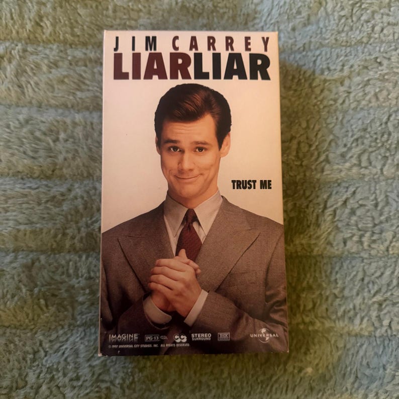 Liar Liar VHS (1997) Jim Carrey Classic 90s Comedy Vintage - Etsy