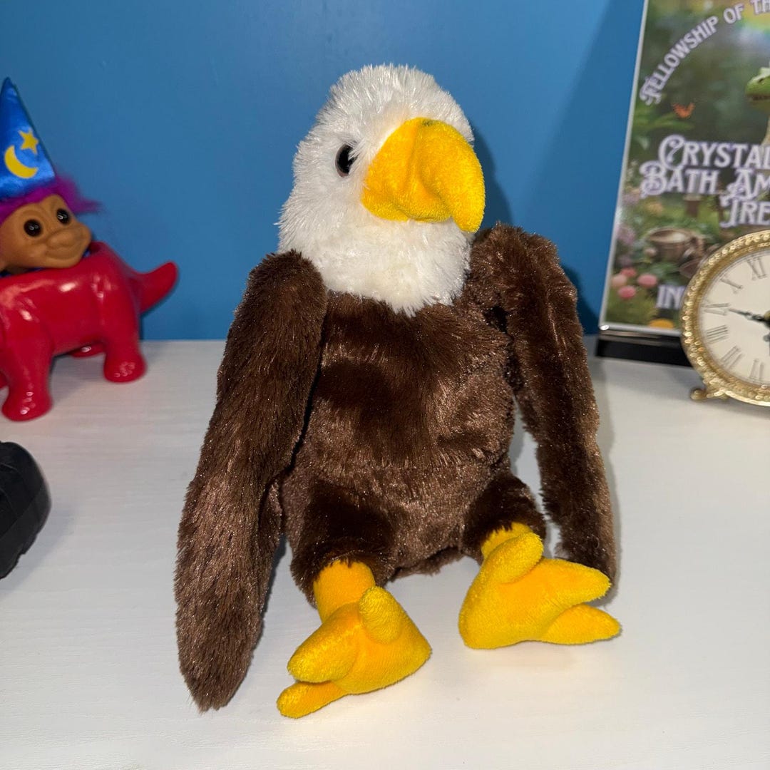 Wildlife Artists Bald Eagle Hand Puppet Plush EUC Realistic Bird Toy - Etsy