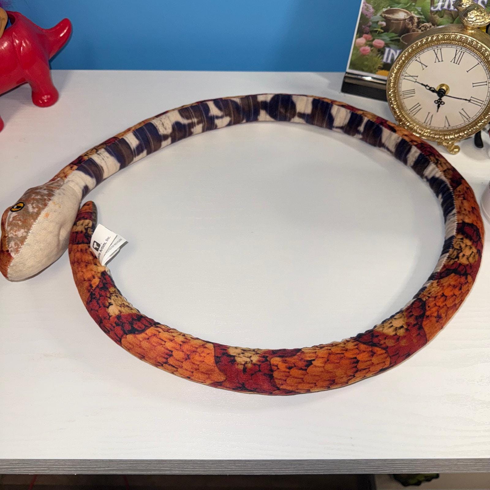 Wildlife Artists Copperhead Snake Plush 40” Realistic Stuffed Snake Toy ...