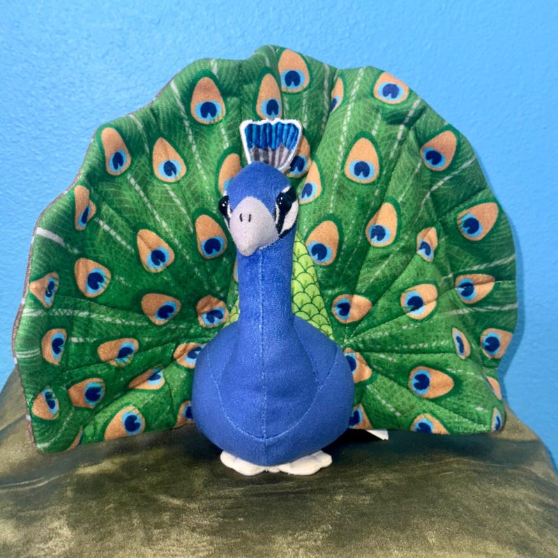 Peacock Stuffed Toy - Etsy