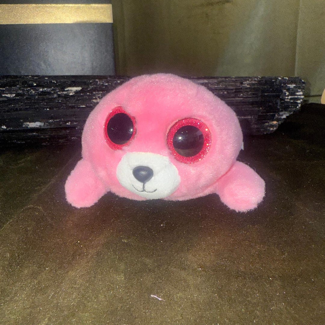 Ty Beanie Boo Pink Seal Plush Pierre – EUC NWOT Stuffed Animal - Etsy