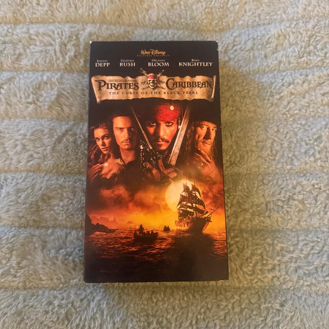 Pirates of the Caribbean VHS (2003) Curse of the Black Pearl Disney - Etsy