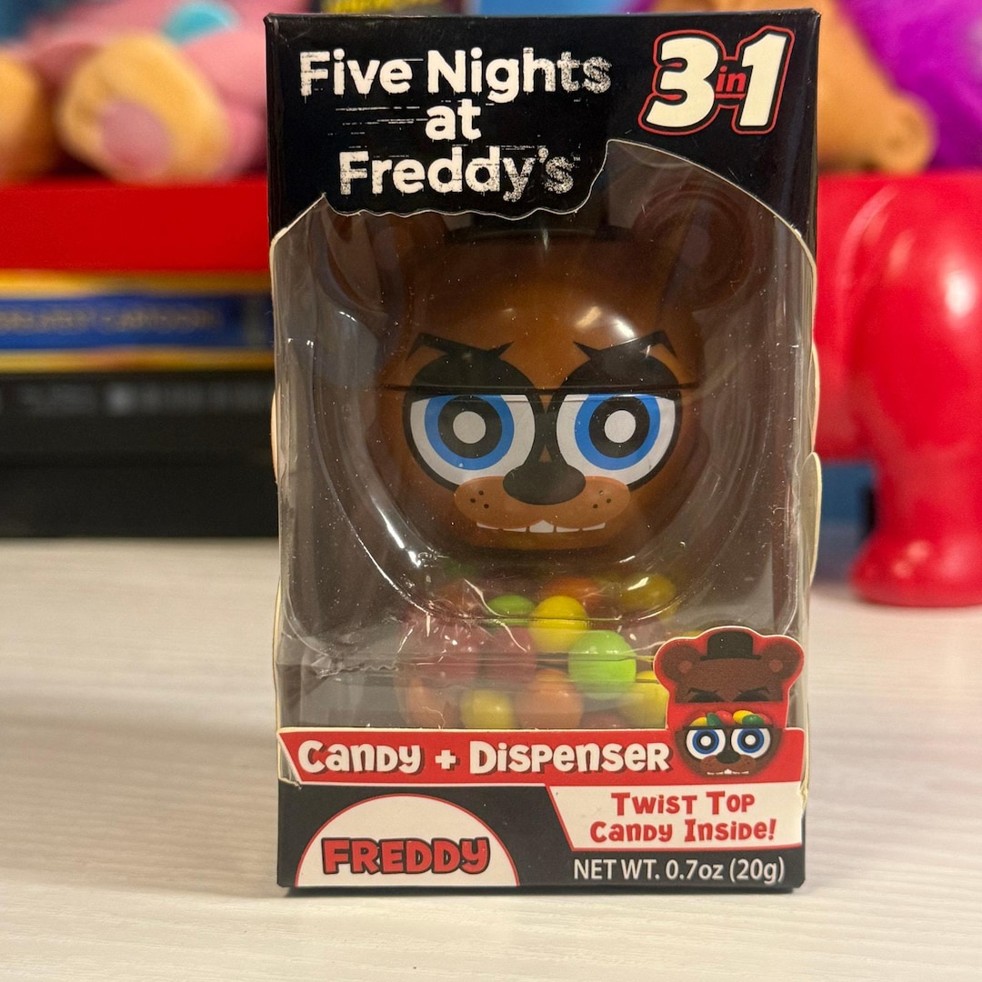 FNAF Freddy Fazbear 3 in 1 Candy Dispenser NIB Radz Twistz 2017 - Etsy