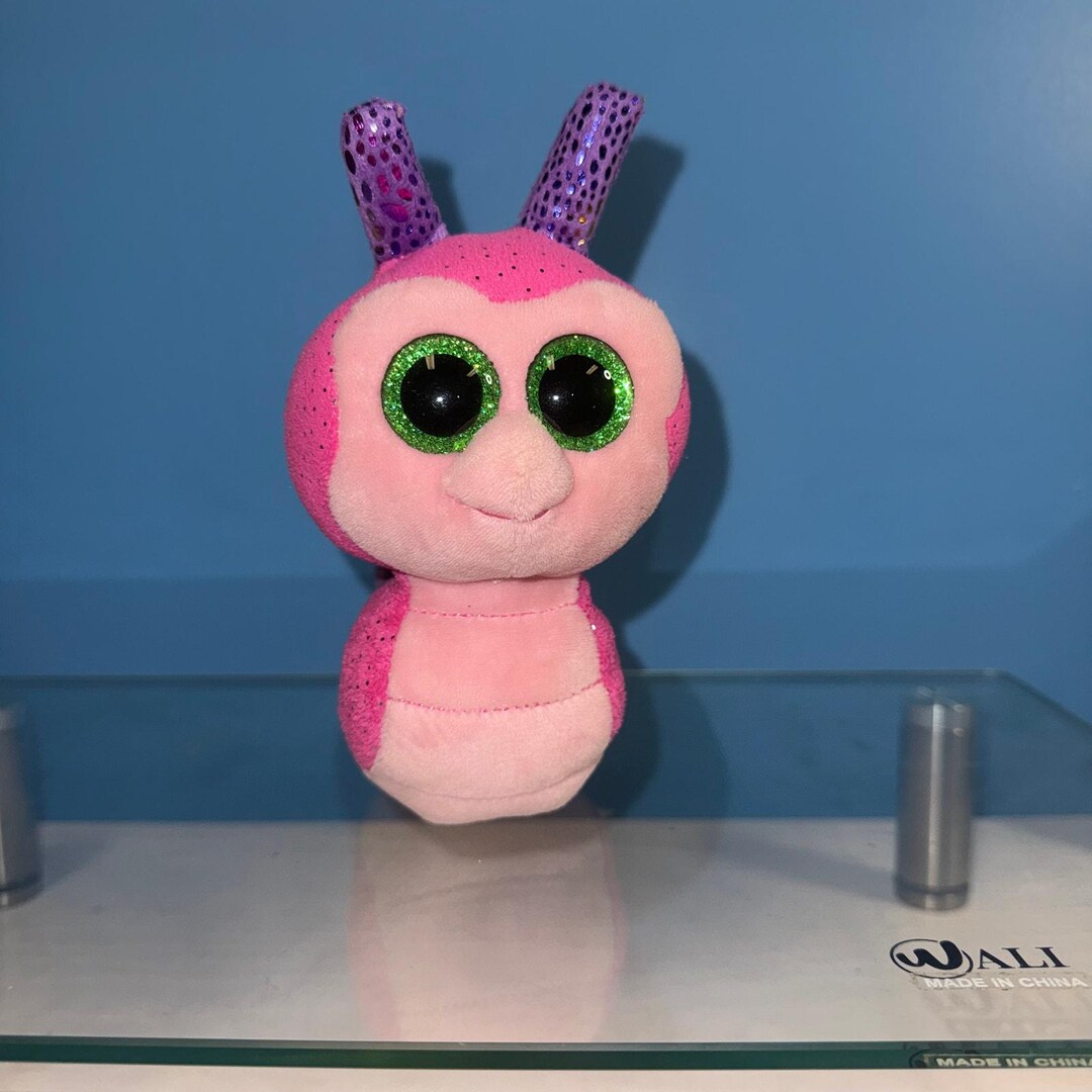 TY Beanie Baby Scooter the Snail Plush Pink Purple 6” Green Eyes - Etsy