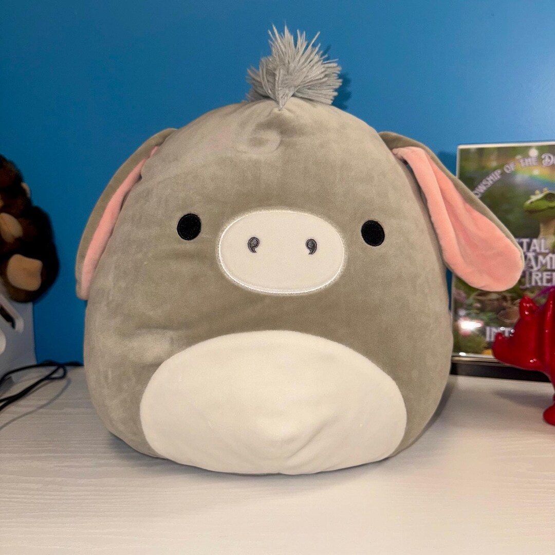 Jason the Donkey Squishmallow 12” Plush 2020 Gray EUC - Etsy