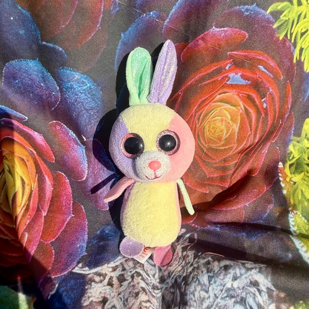 Bloom Beanie Boo Mini Bunny Pastel Plush Rabbit With Sparkly Eyes TY ...