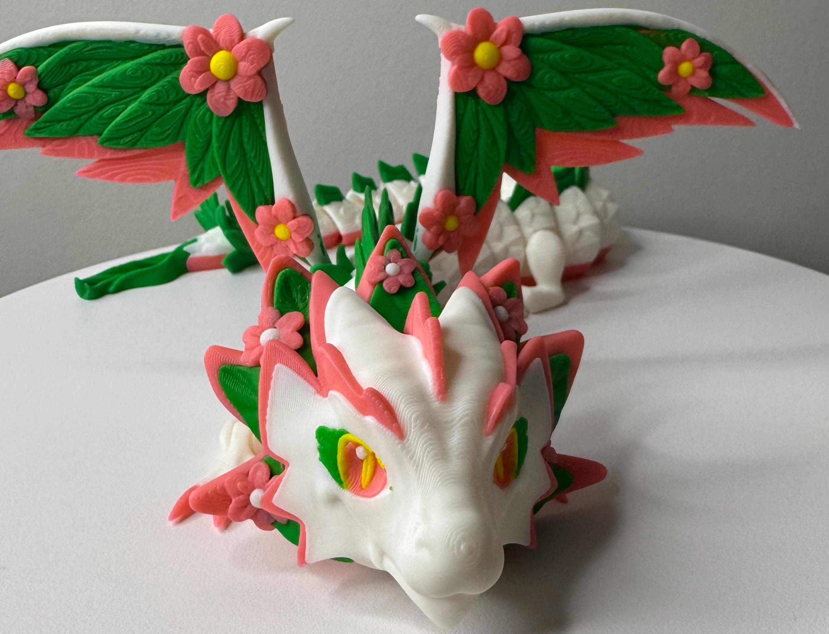 Floral Empress Dragon - Articulated 3D Printed - Etsy