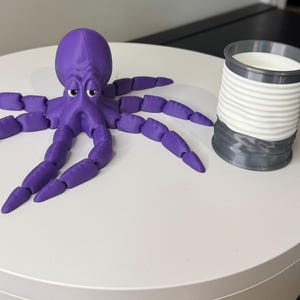 Octopus Flexible Toy - Articulated 3D Printed - Etsy
