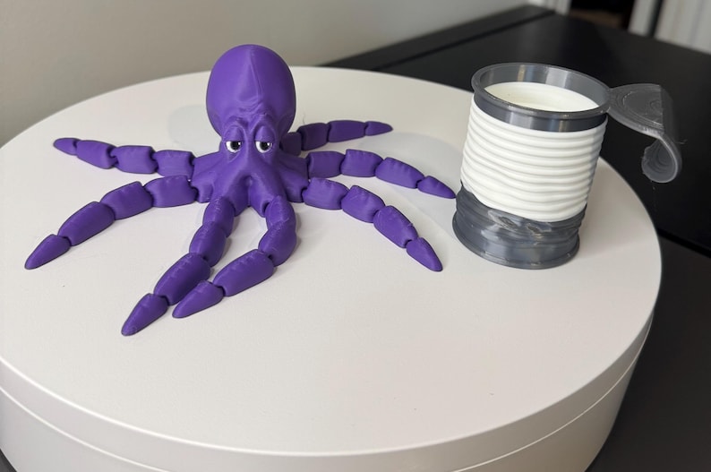 Octopus Flexible Toy - Articulated 3D Printed - Etsy