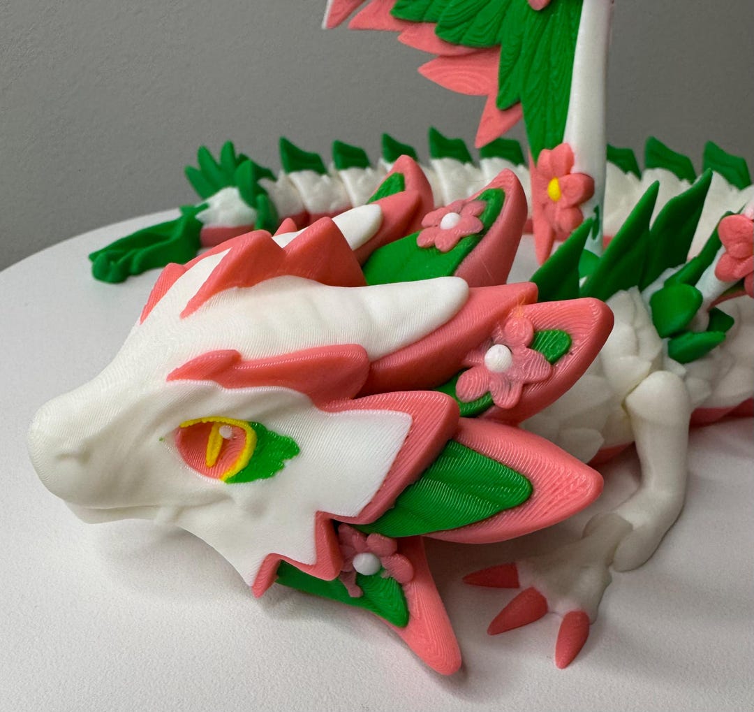 Floral Empress Dragon - Articulated 3D Printed - Etsy