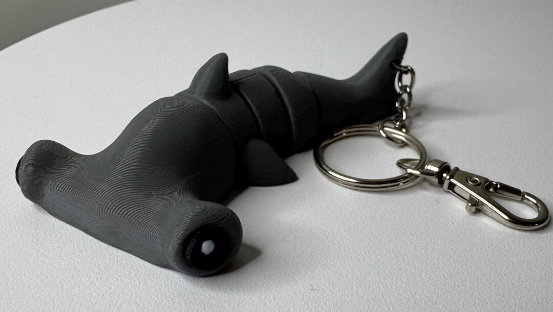 Hammerhead Shark Keychain/backpack Charm - Articulated 3D Printed - Etsy