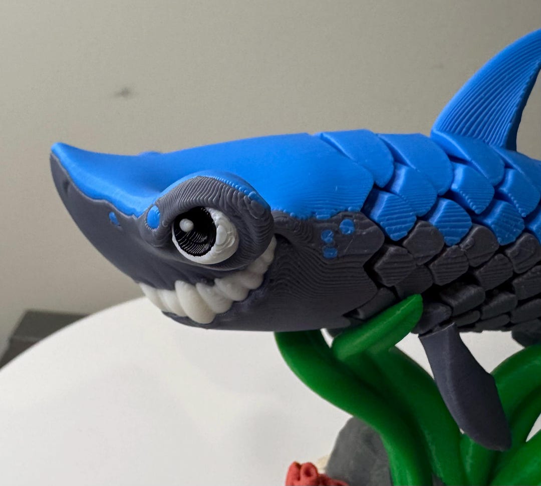 Hammerhead Shark With Stand - Articulated 3D Printed - Etsy