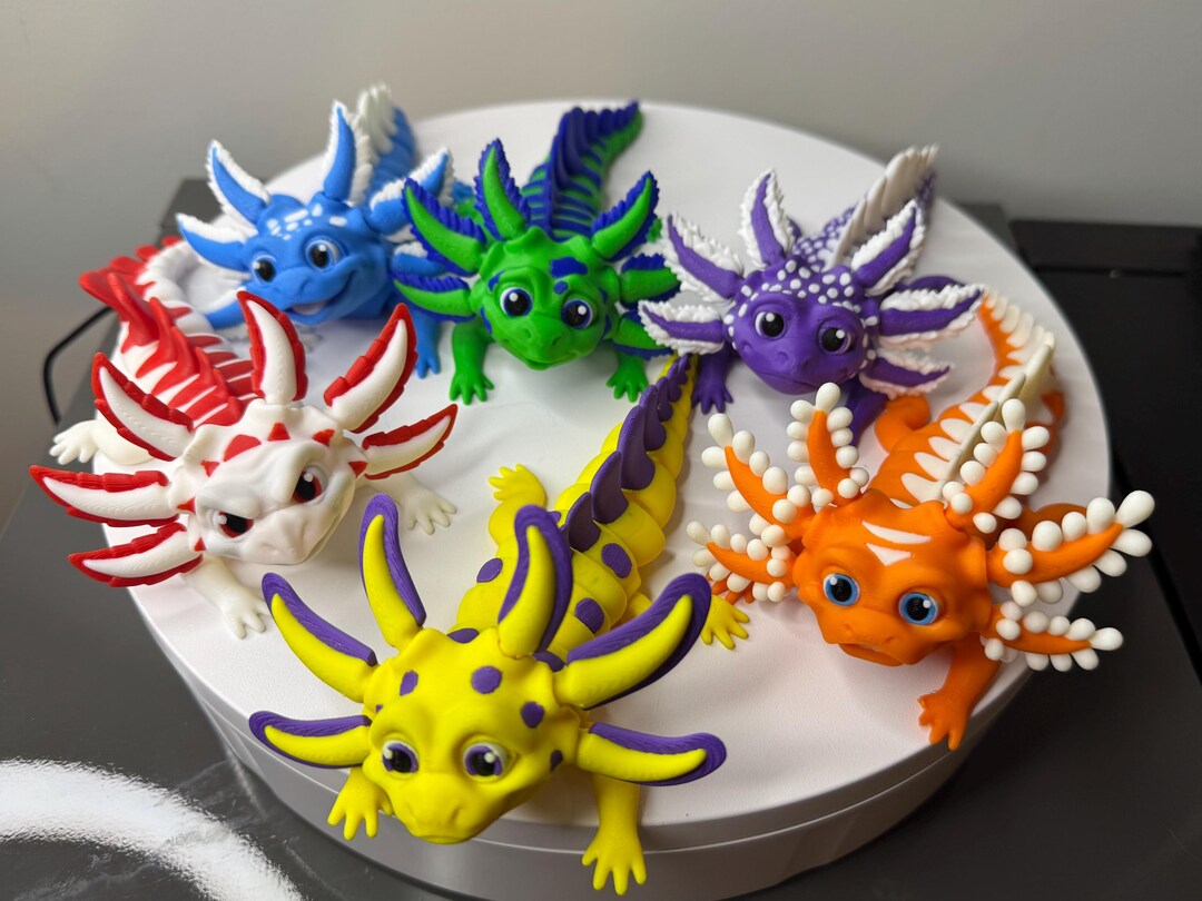 Axo-love-a -lotl - Articulated 3D Printed - Etsy