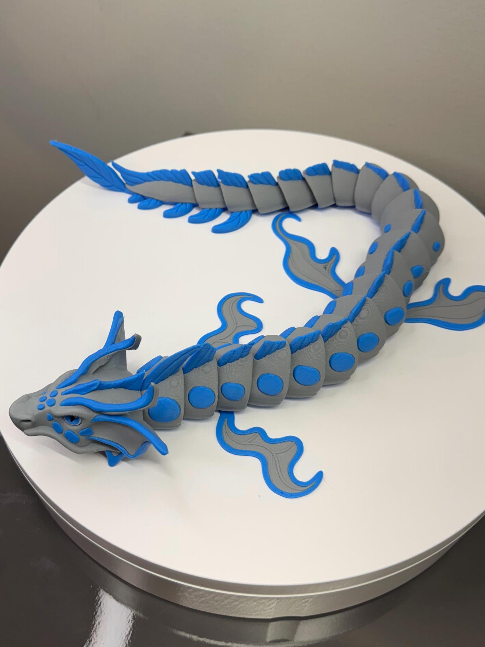 Abyssal Tide Water Dragon - Articulated 3D Printed - Etsy