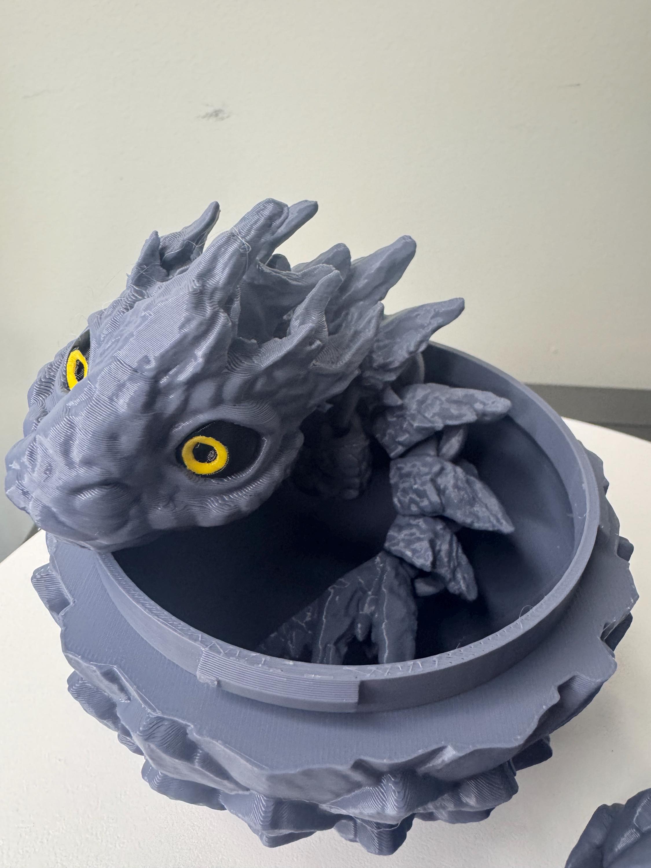 Baby Rock With Egg - Articulated 3D Printed - Etsy