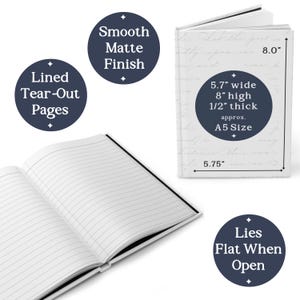 Personalized Minimalist Journal, Custom Daily Journal, Simple Hardcover ...