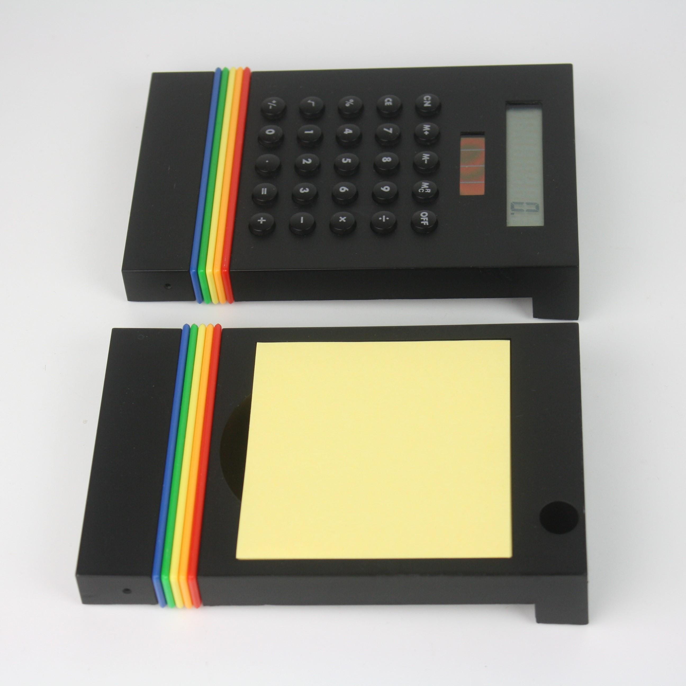 Retro Rainbow Desk Set , Calculator & Note/pencil Holder, 80s Inspired ...
