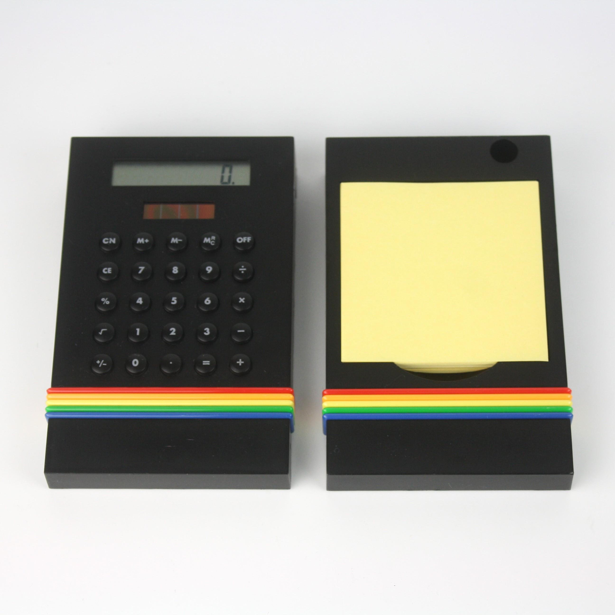 Retro Rainbow Desk Set , Calculator & Note/pencil Holder, 80s Inspired ...